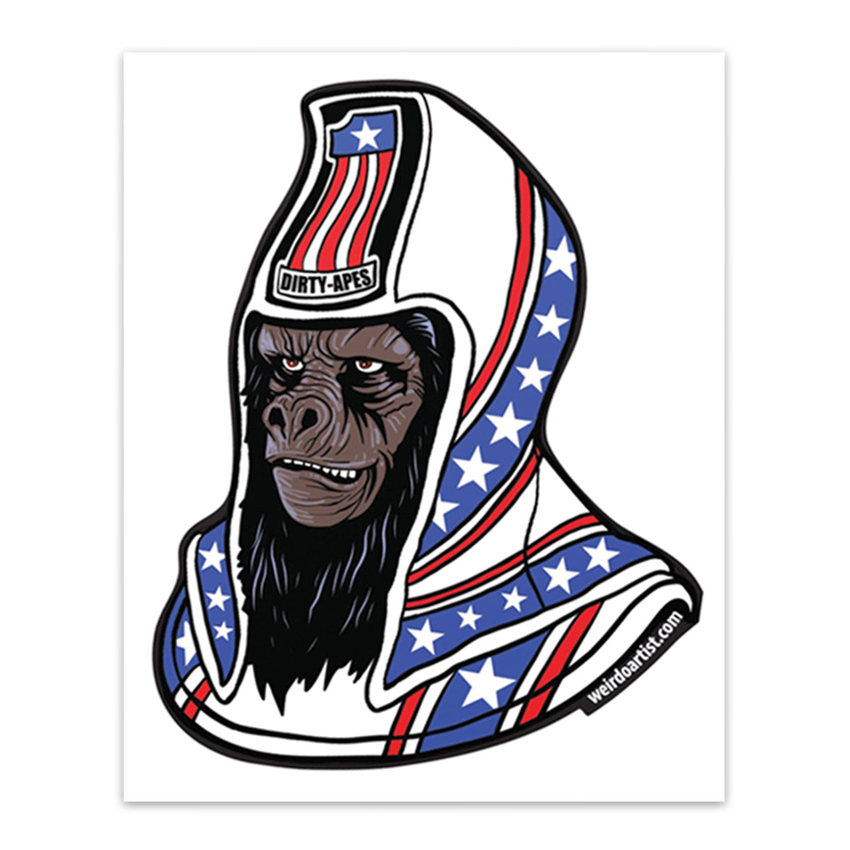 Apes | General Ursus | Dirty Apes | Sticker – 3D Printing by Muckychris