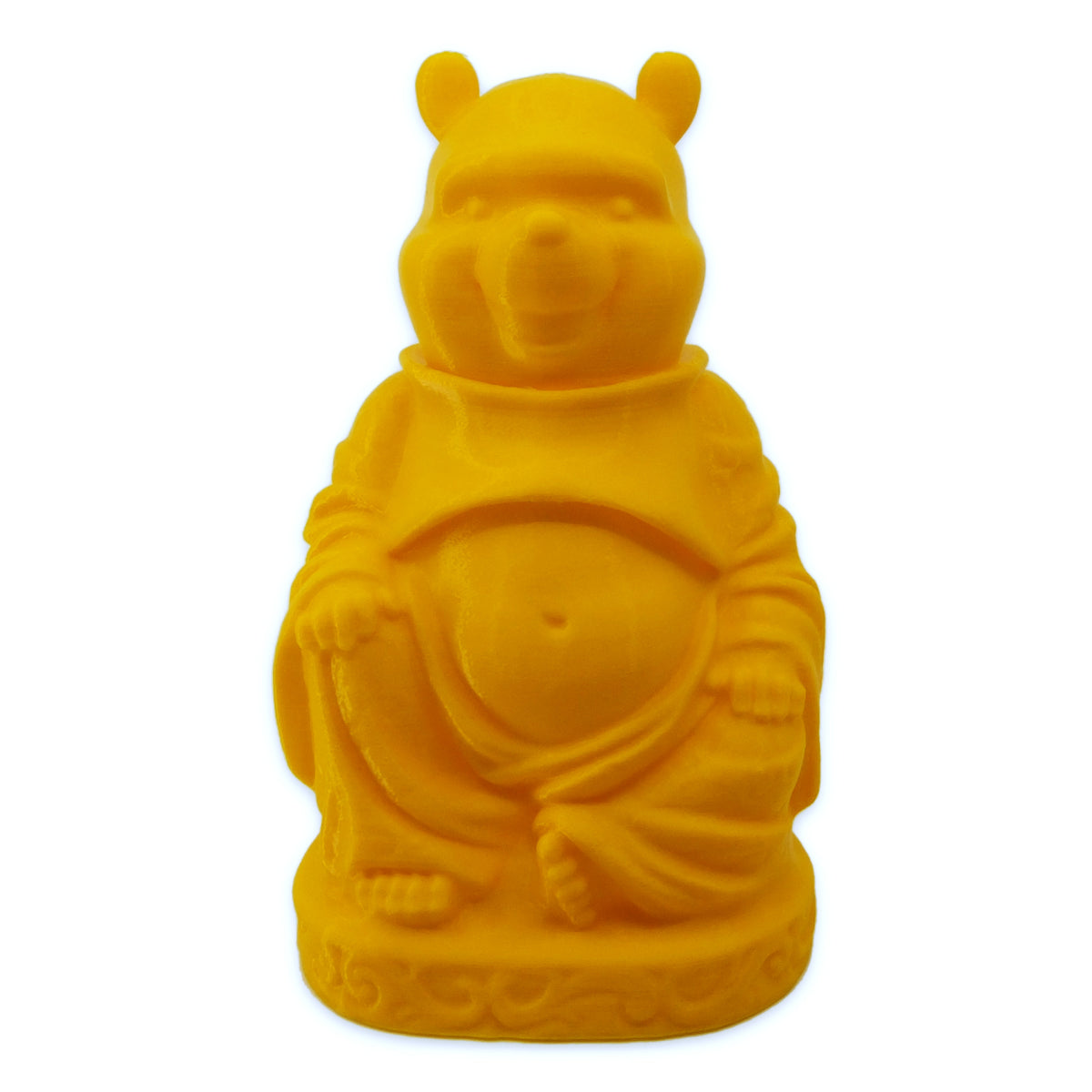 Winnie the Pooh Bear Buddha | Yellow – 3D Printing by Muckychris