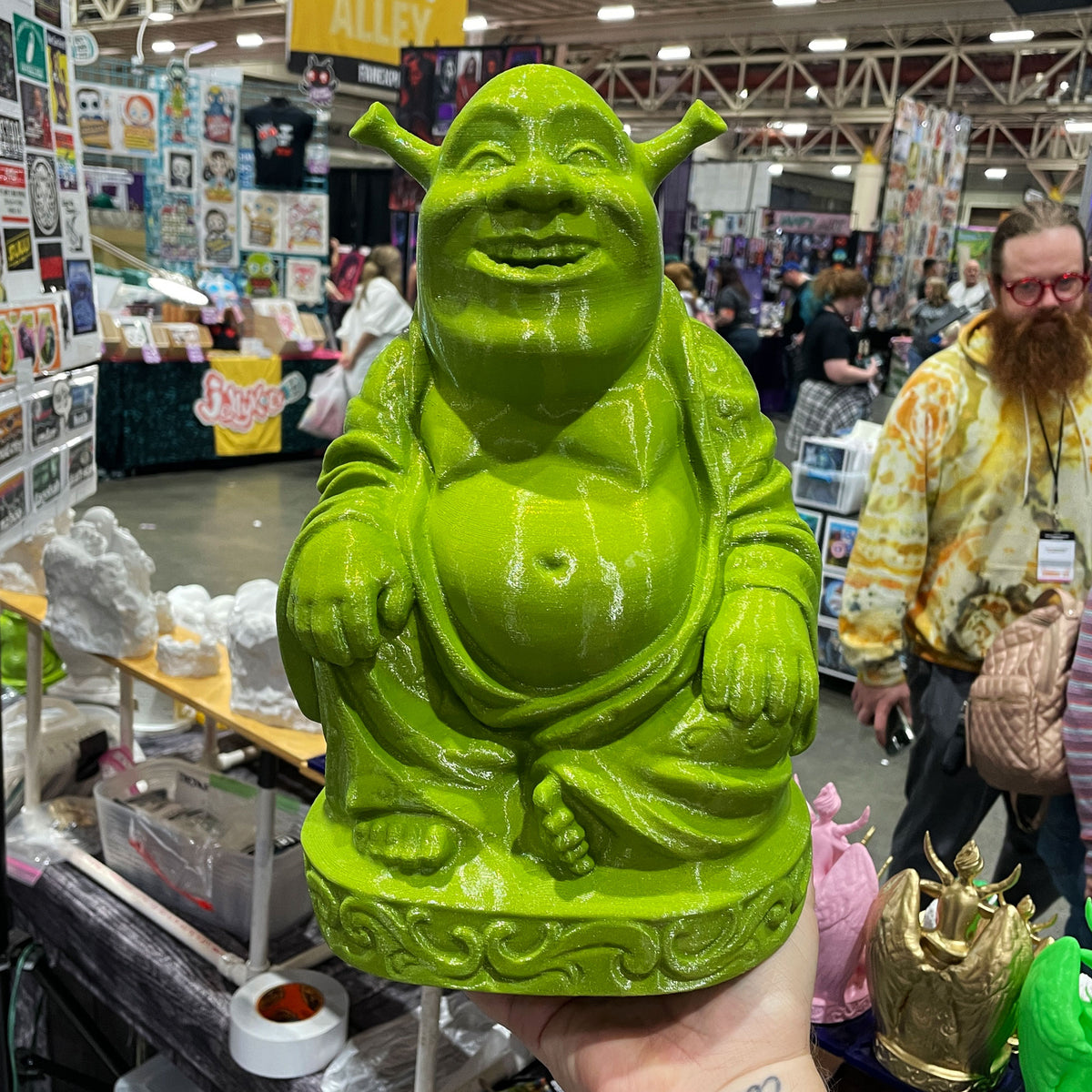 Shrek Buddha | Swamp Green – 3D Printing by Muckychris